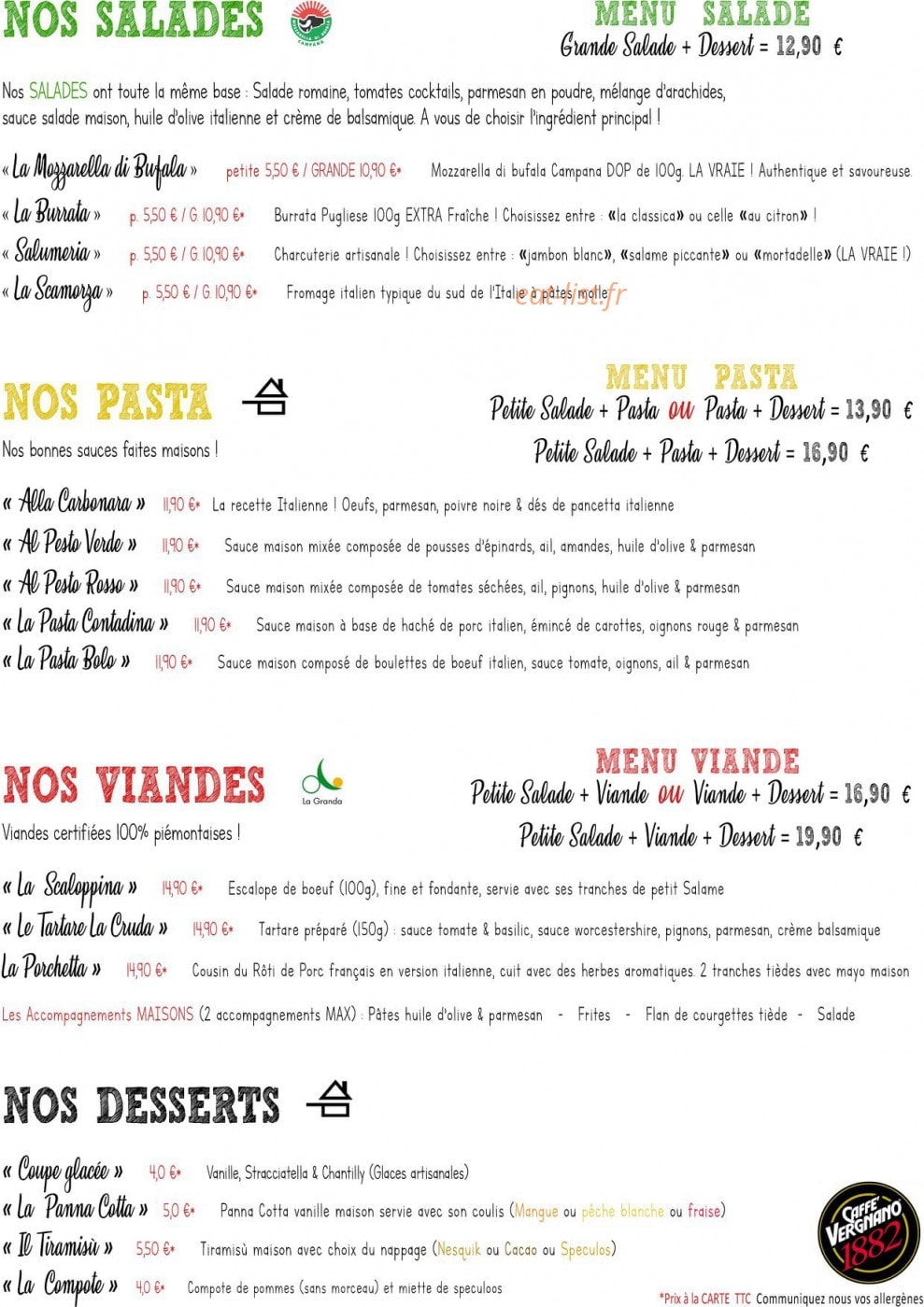 Caffè Vergnano 1882 à Quetigny - menu et photos