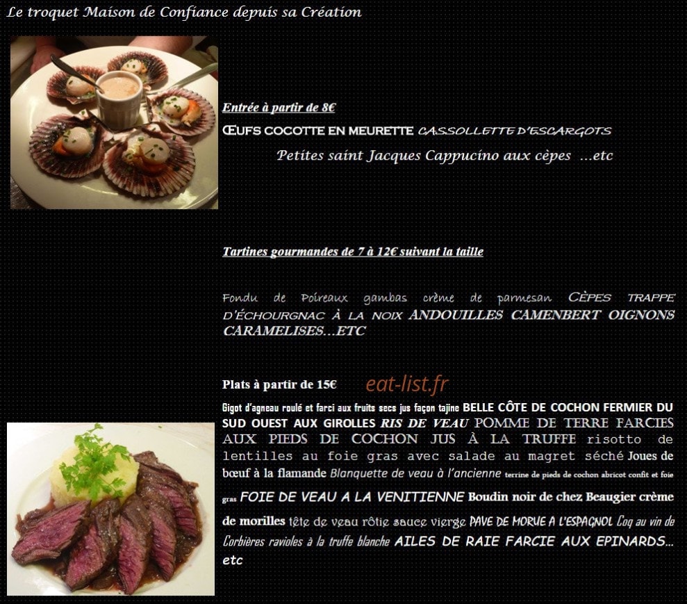 Le Troquet Périgueux à Perigueux - menu et photos