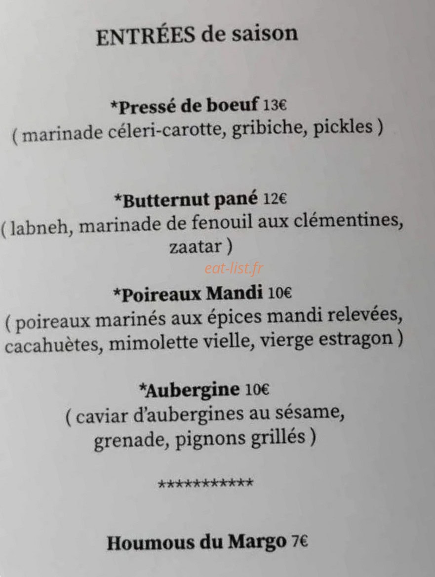 Le Margo à Eymet - menu et photos