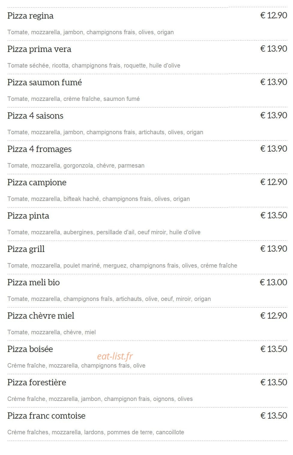 Chez Pizz Grill à Besancon - menu et photos