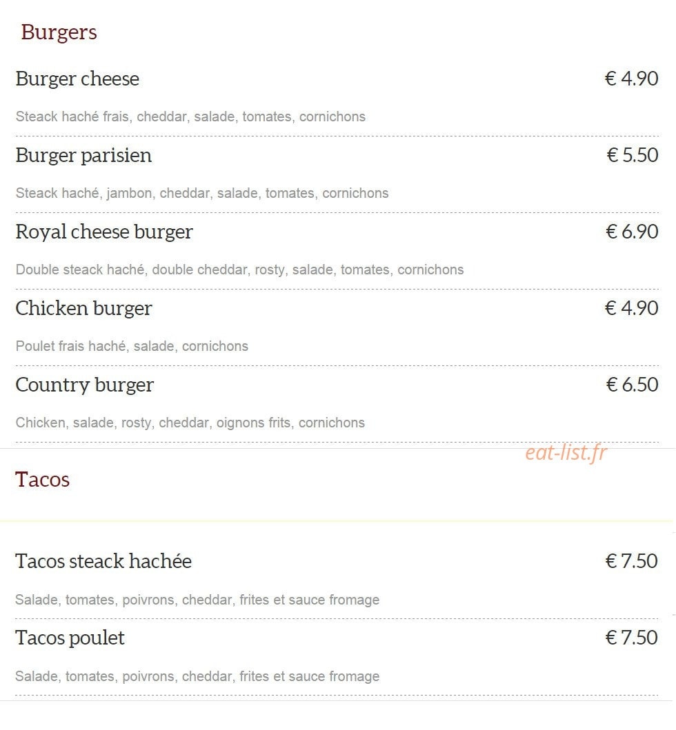 Chez Pizz Grill à Besancon - menu et photos