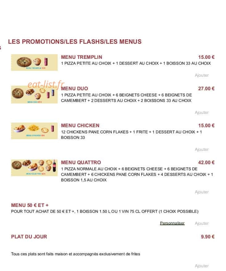 Le Tremplin à Metabief - menu et photos