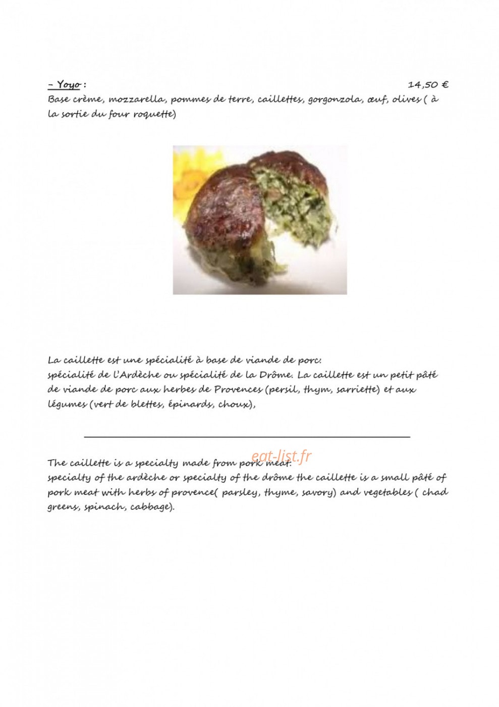Pizzeria du Jabron à Dieulefit - menu et photos