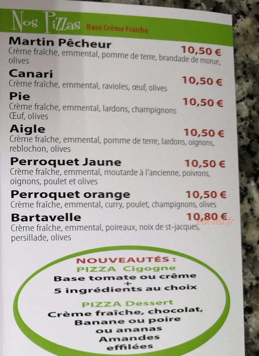 Chez Patricia à Tulette - menu et photos
