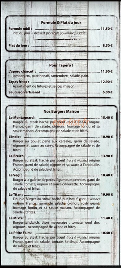 Le Bretagne à Crozon - menu et photos