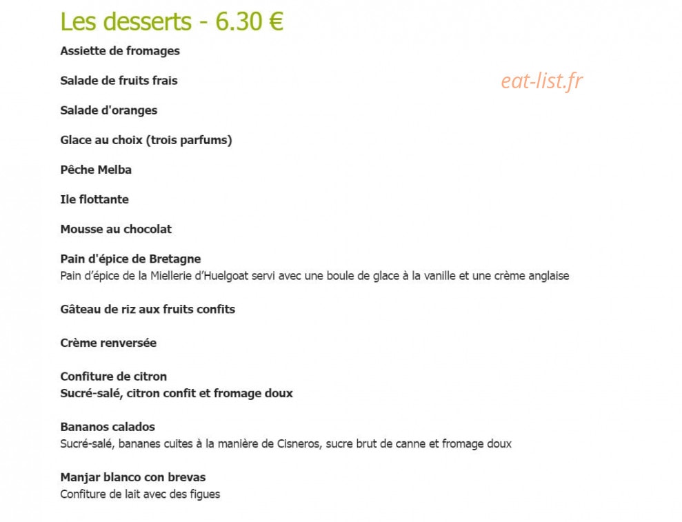 Le Bretagne à Huelgoat - menu et photos