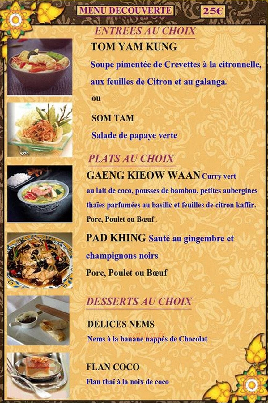 Narai Thai à Toulouse - menu et photos