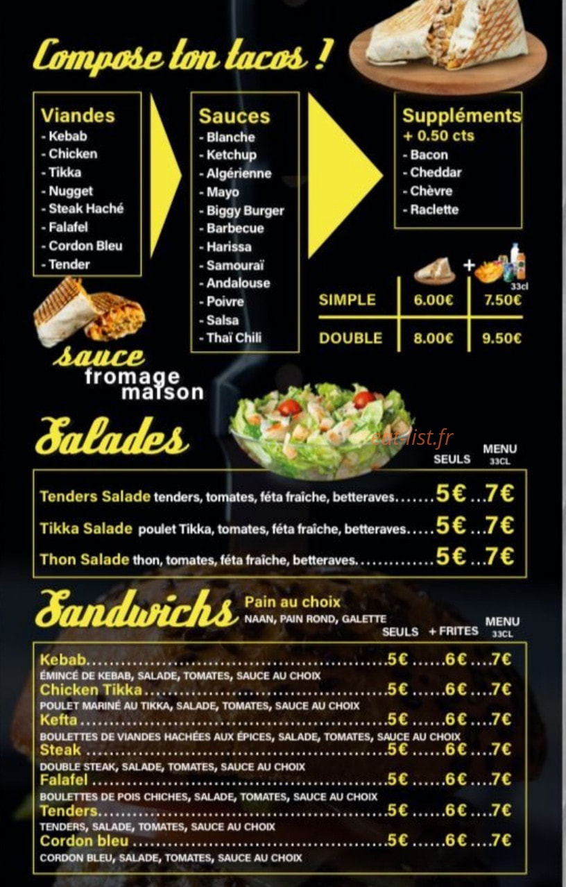 Presto mega burger à Tournefeuille - menu et photos
