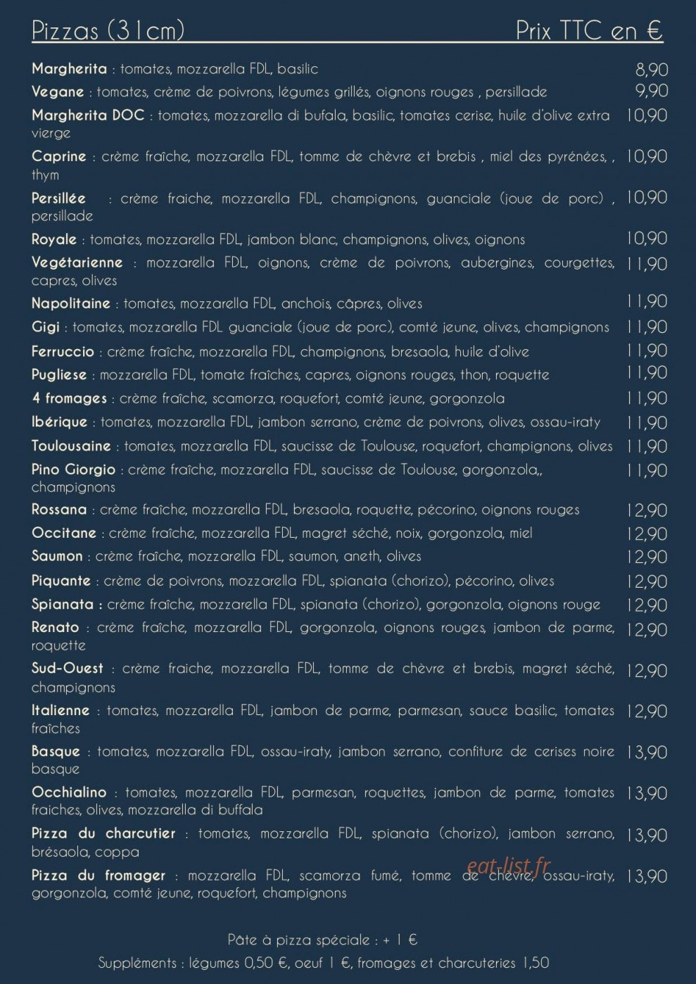 Chez Monsieur M à Auzeville Tolosane - menu et photos