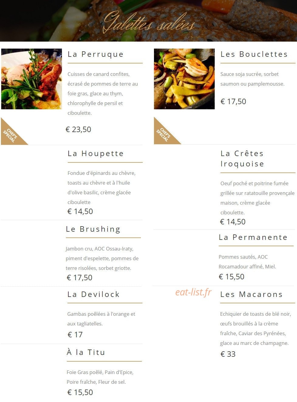 Crep'chignon à Cornebarrieu - menu et photos