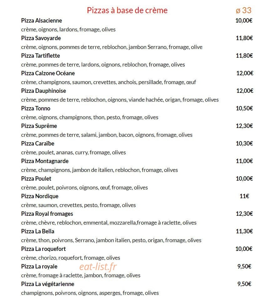 Dolce Pizza à Mios - menu et photos