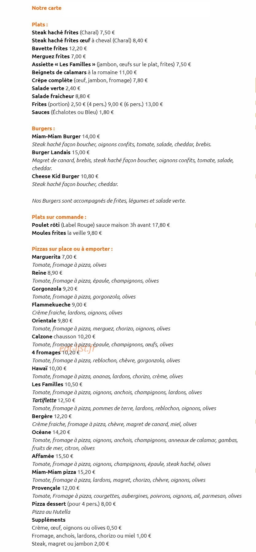 Miam-Miam Glou-Glou à Grayan Et L'hopital - menu et photos
