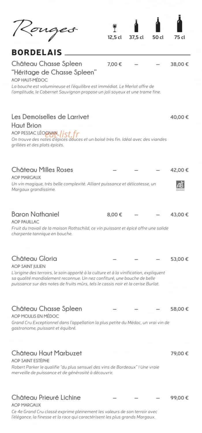 Le Phare à Palavas les Flots - menu et photos