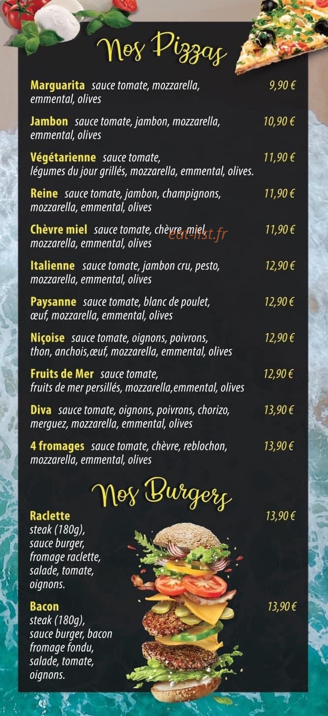 La Casa Loca à Valras Plage - menu et photos