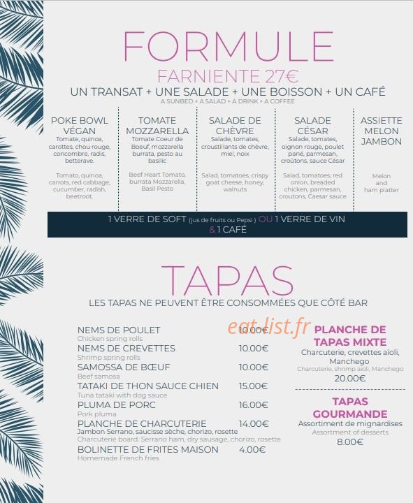 La Nomada à Vendres - menu et photos