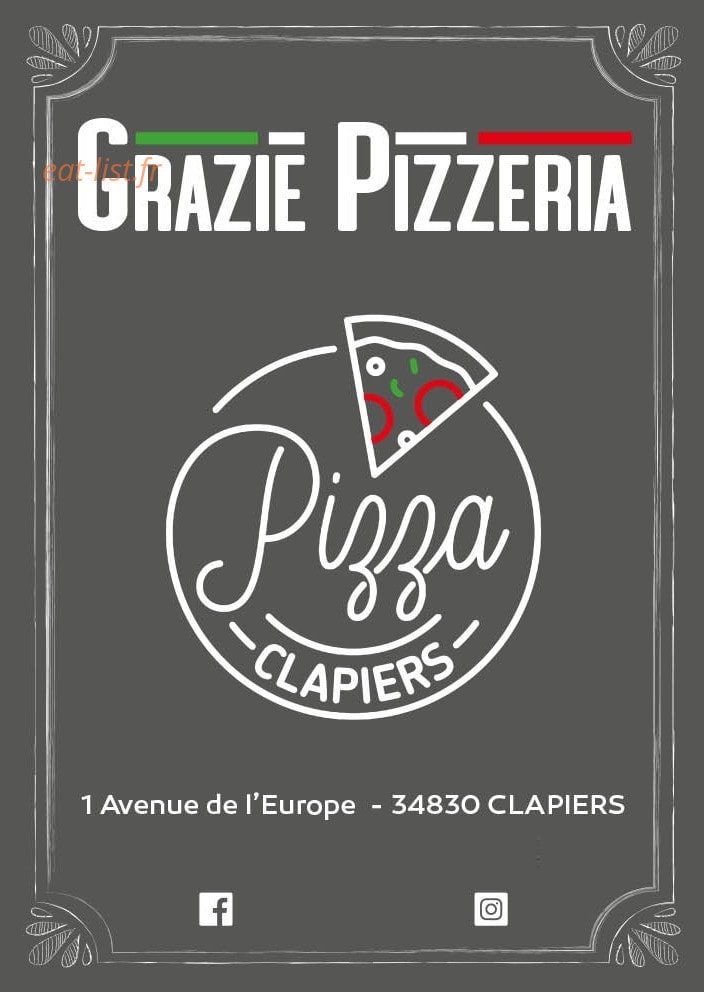 Grazie Pizzeria à Clapiers - menu et photos