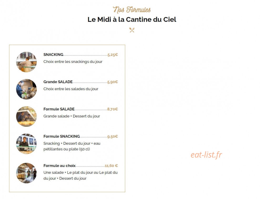 Le Ciel de Rennes à Rennes - menu et photos