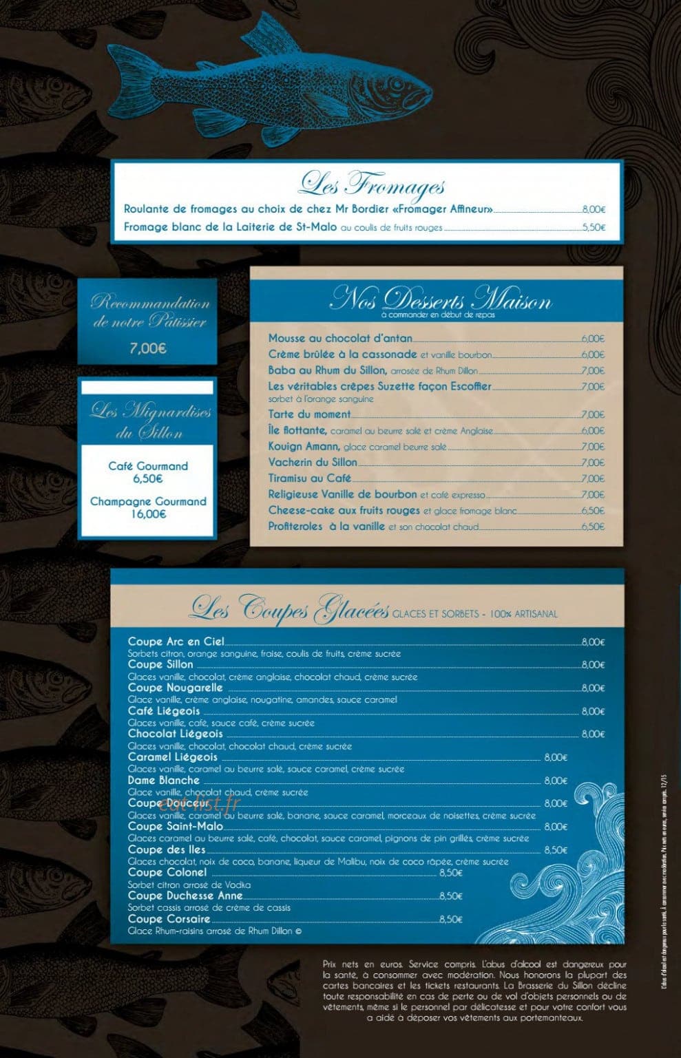 Brasserie le Sillon à Saint Malo - menu et photos