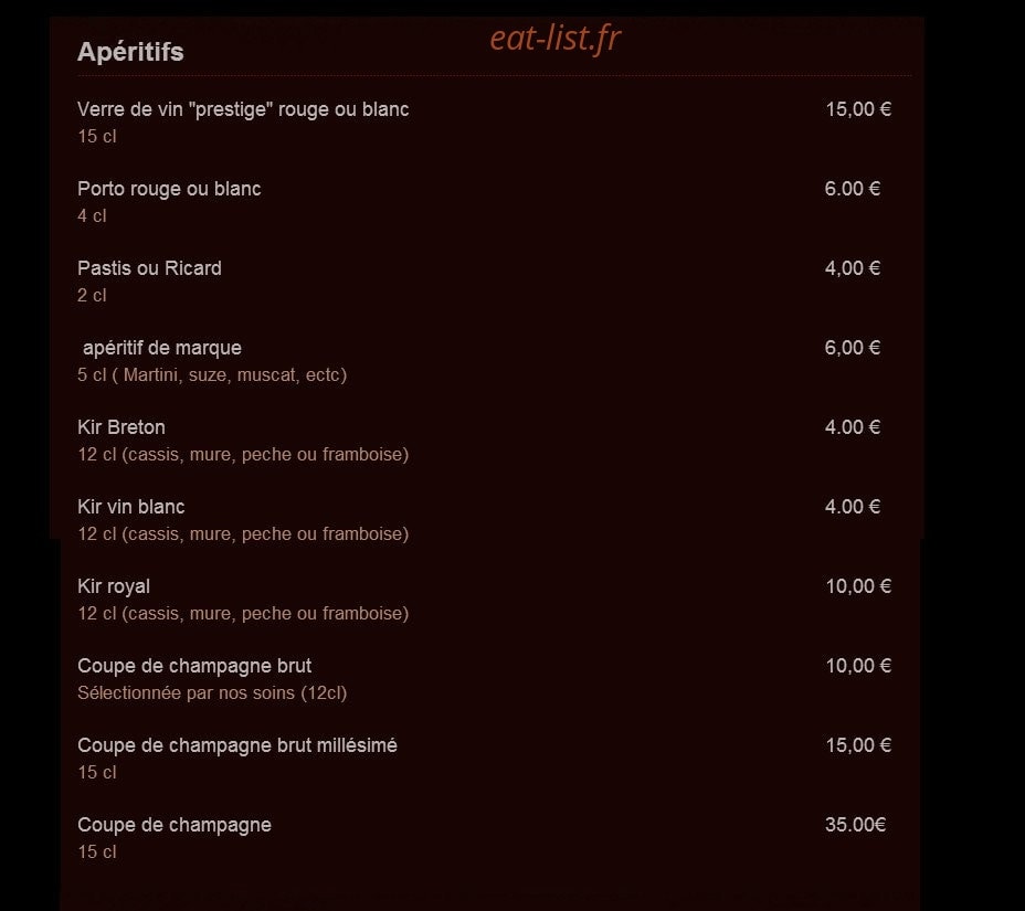 Brasserie le Sillon à Saint Malo - menu et photos