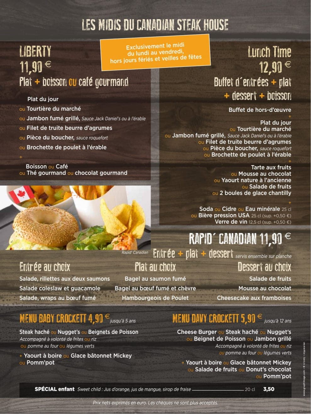 Canadian Steak House à La Meziere - menu et photos