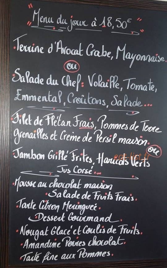 Café de la gare à Tours - menu et photos