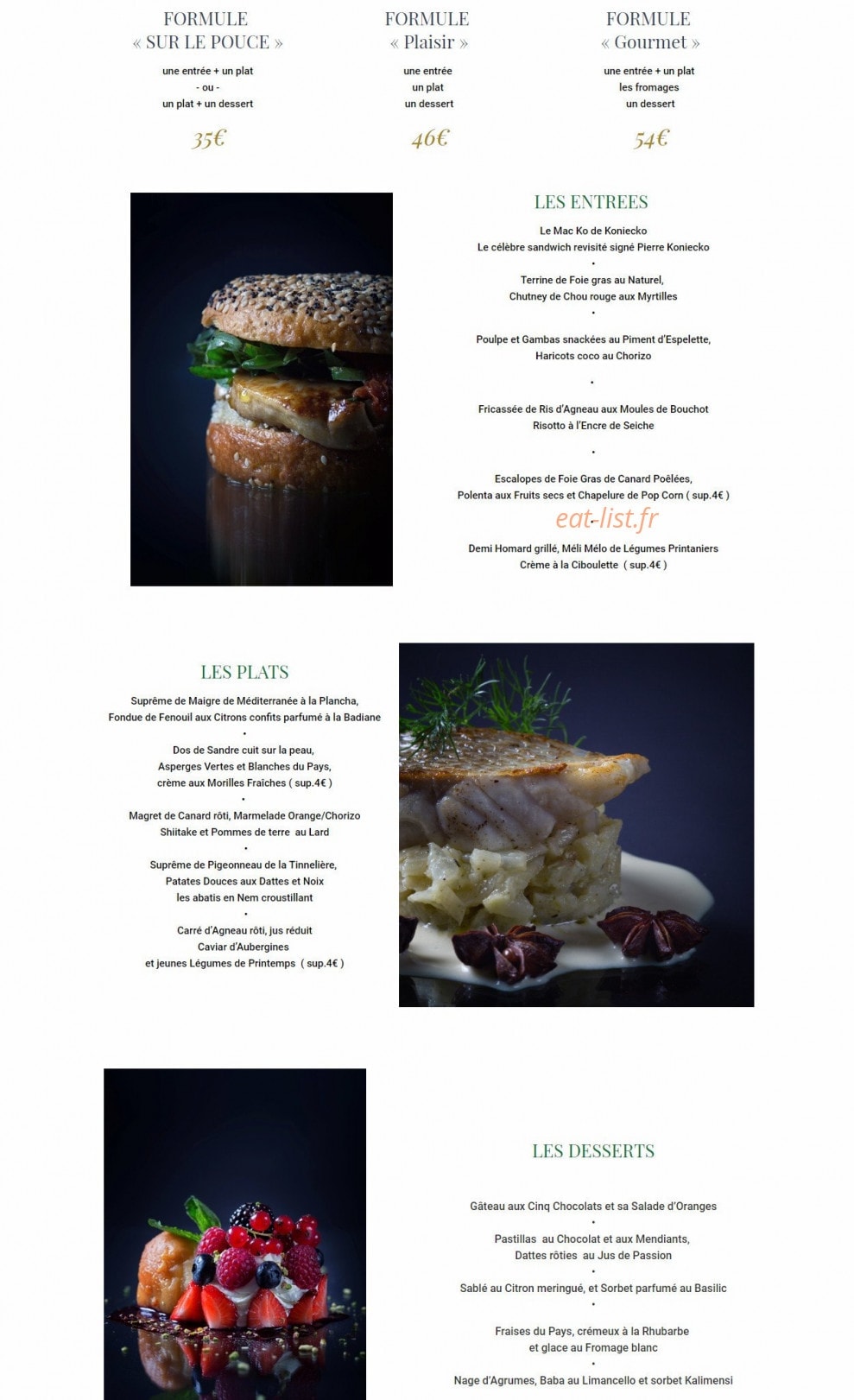 Auberge de l'Ile à L' Ile Bouchard - menu et photos