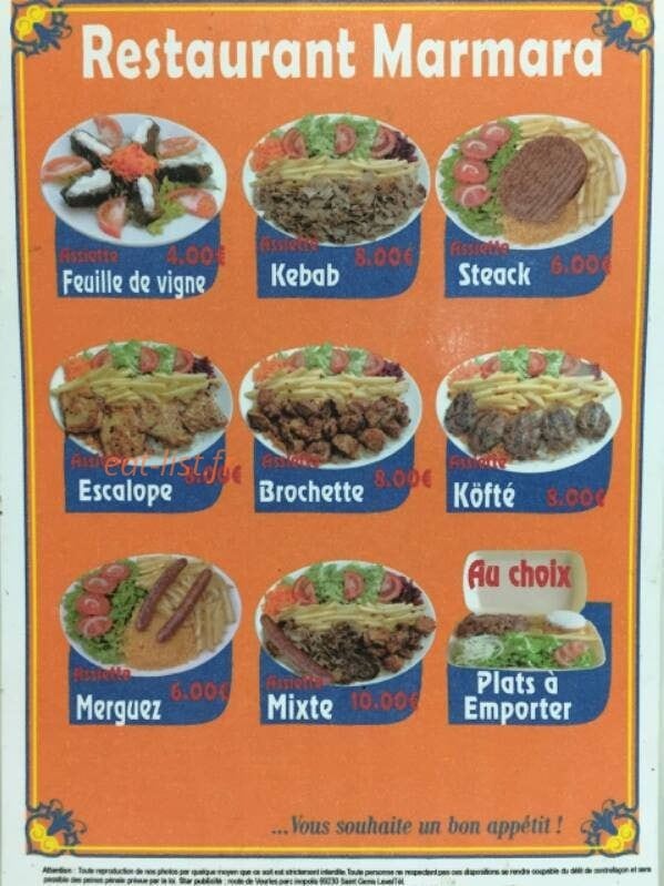 Marmara à Villefontaine - menu et photos