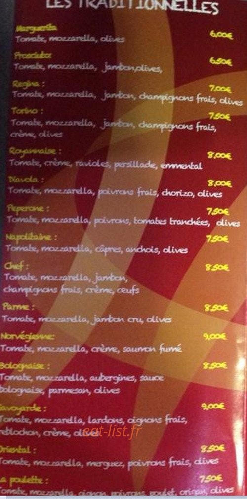 Tano Pizza à Renage - menu et photos