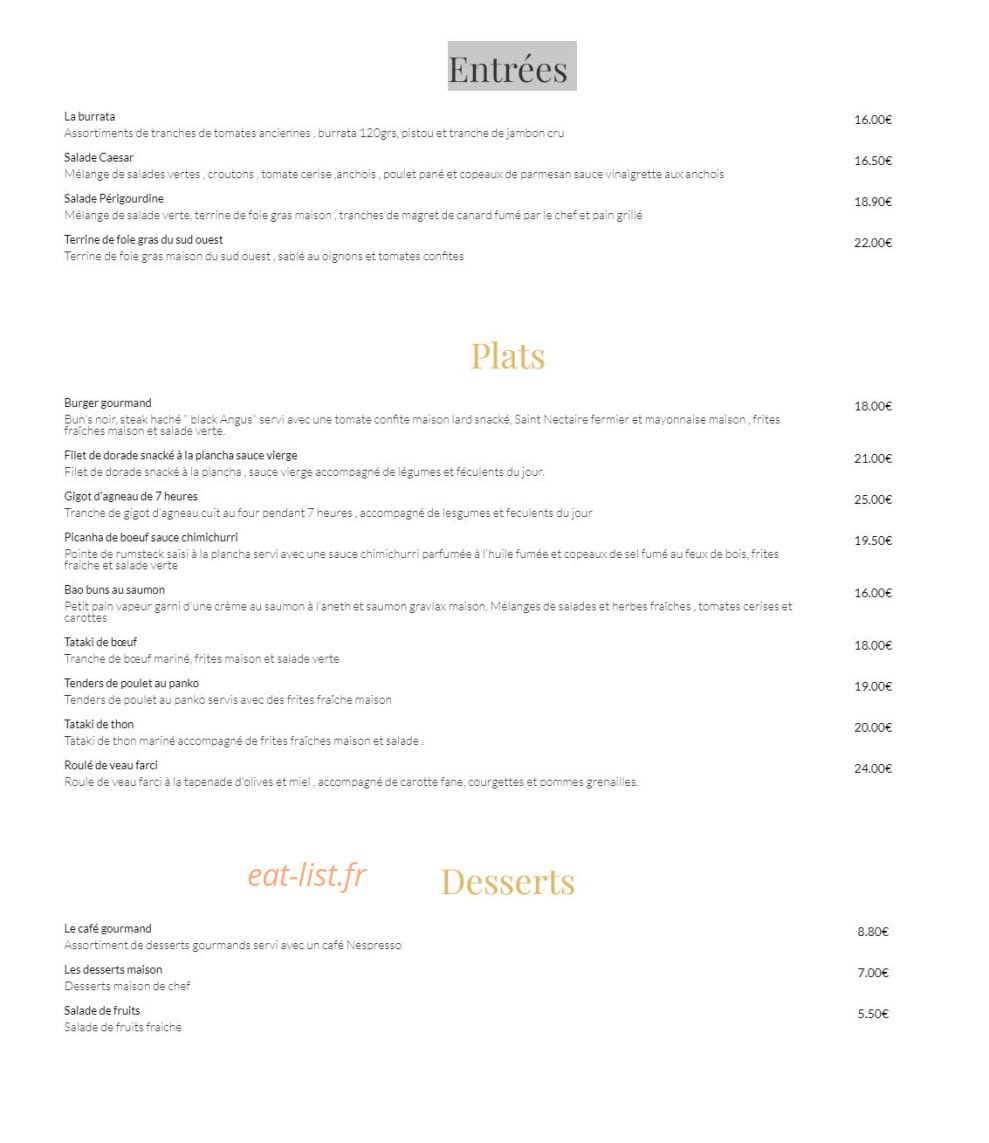 Le Rhapsody à La Cote Saint Andre - menu et photos