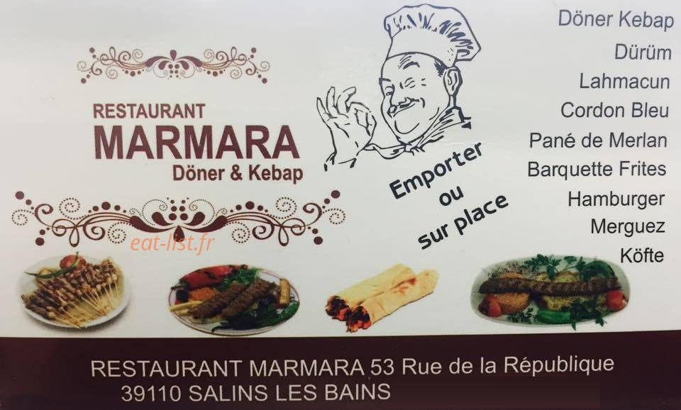Marmara à Salins Les Bains - menu et photos