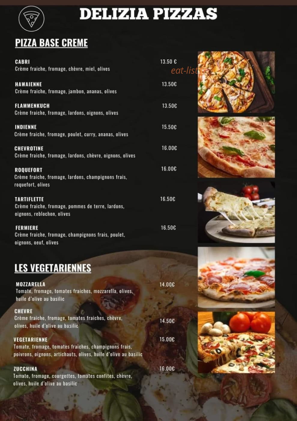 Delizia pizzas à Angresse - menu et photos