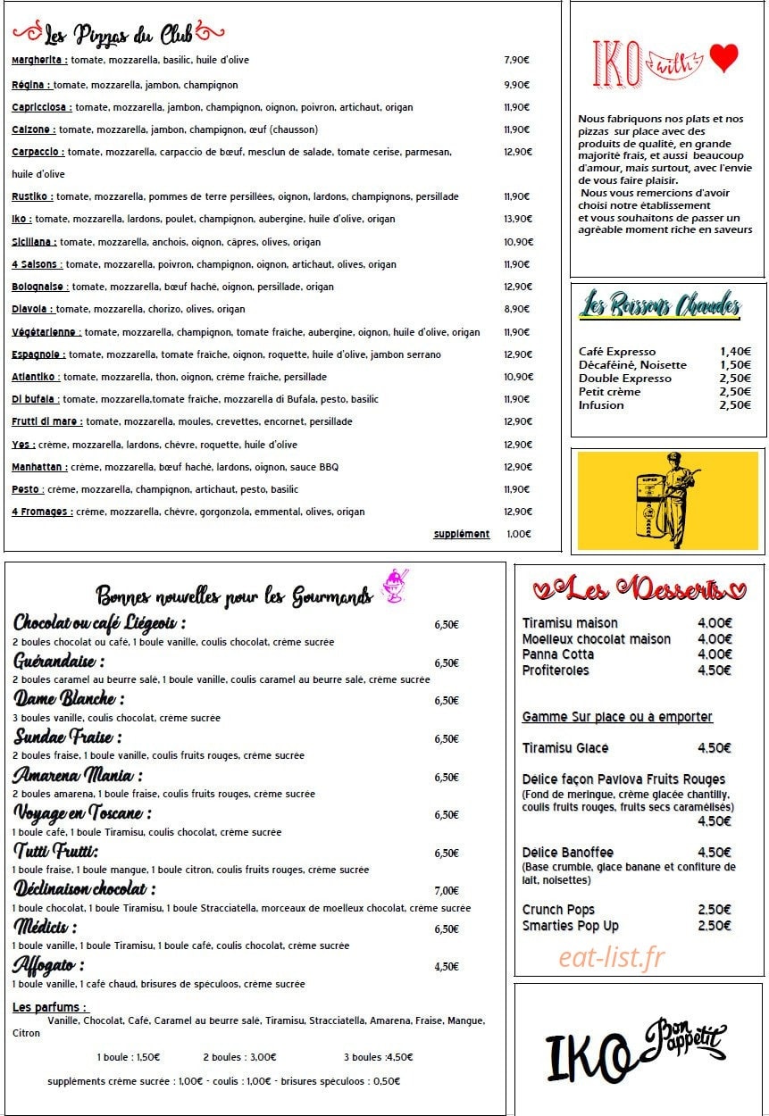 Iko à Tarnos - menu et photos