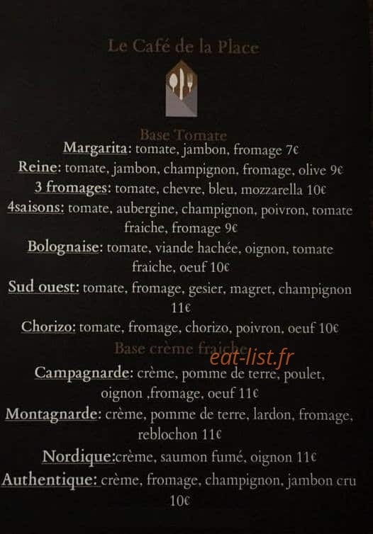 Le Café de la Place à Brocas - menu et photos