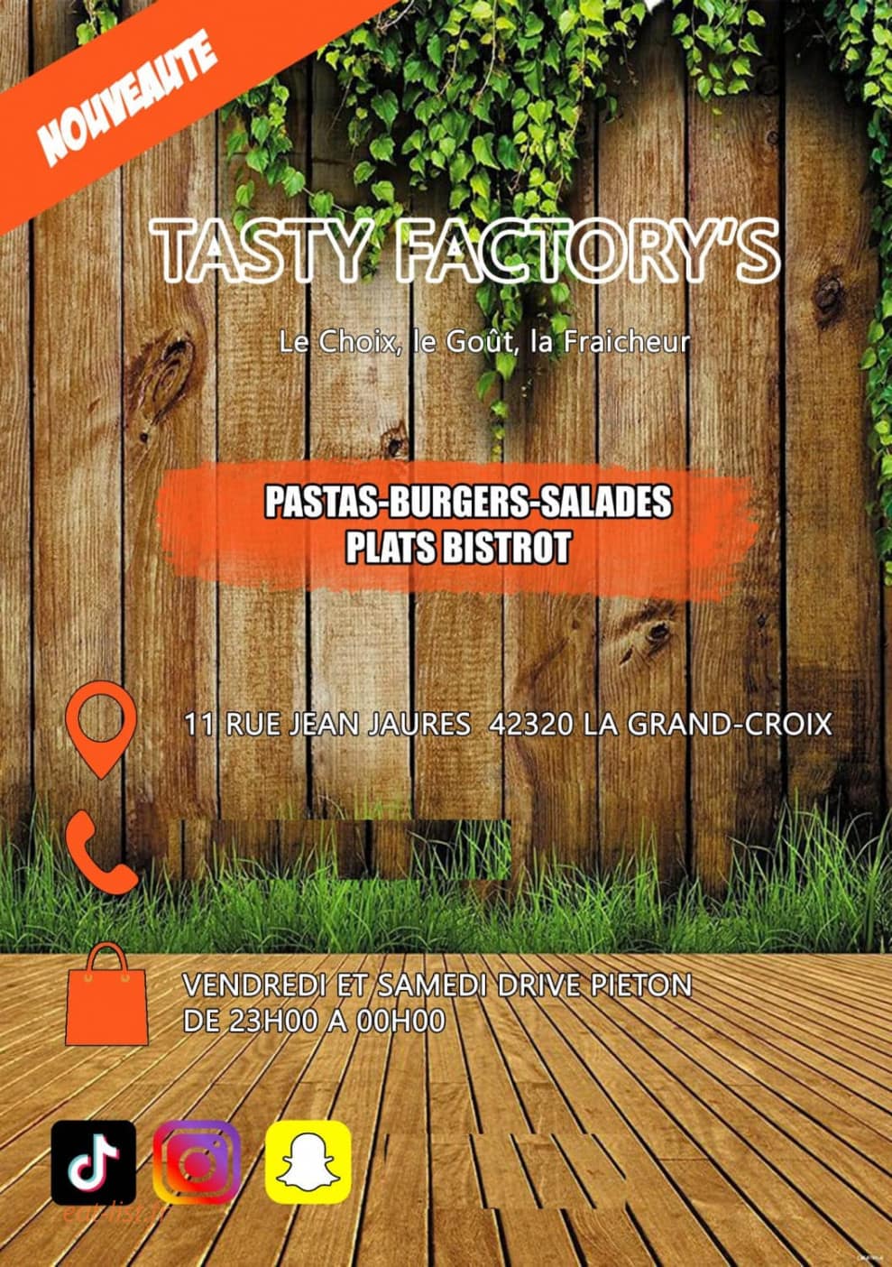 Tasty Factory's à La Grand Croix - menu et photos