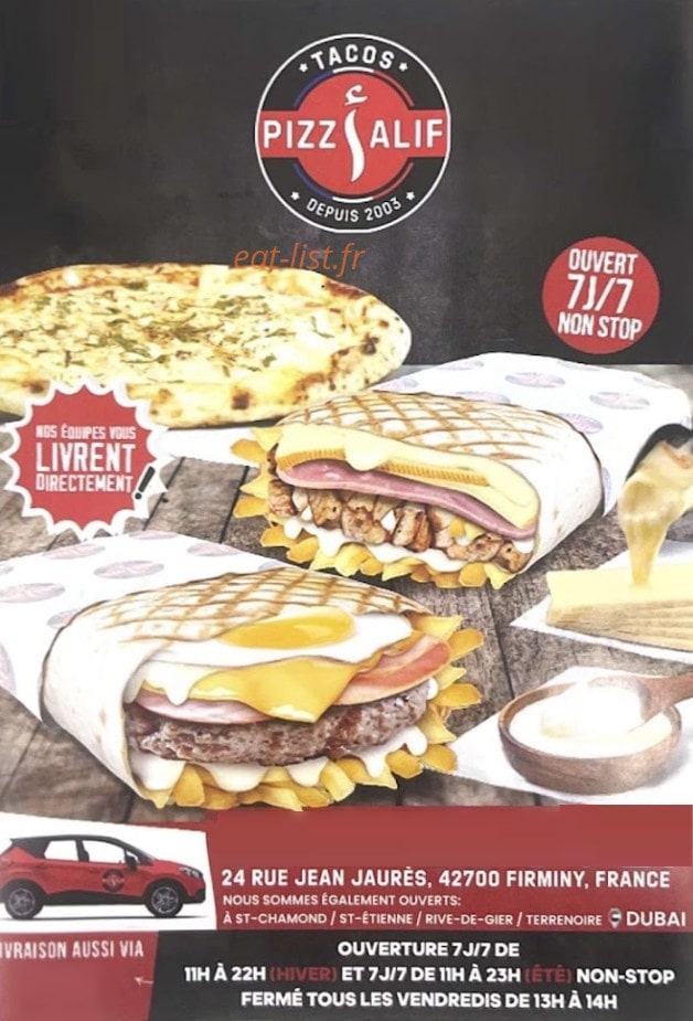 Pizz’Alif à Firminy - menu et photos