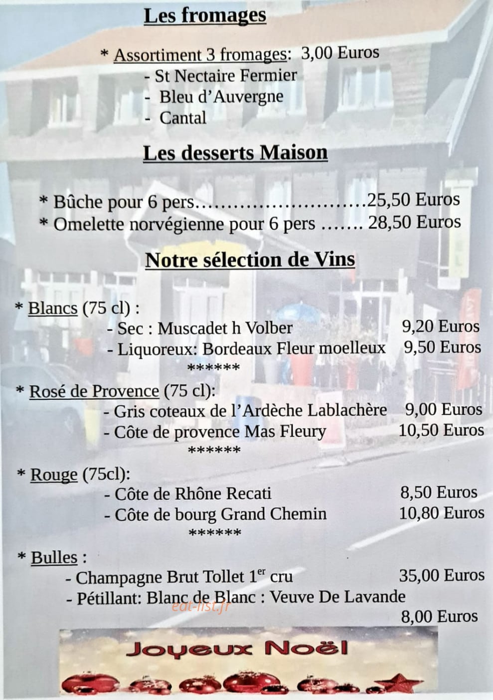 Restaurant Le Chalet à Sembadel - menu et photos