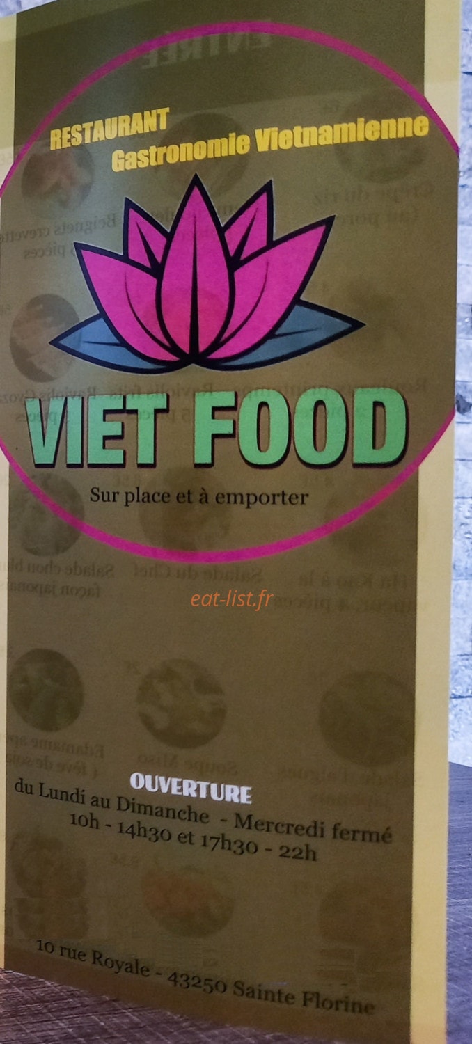 Viet Food à Sainte Florine - menu et photos
