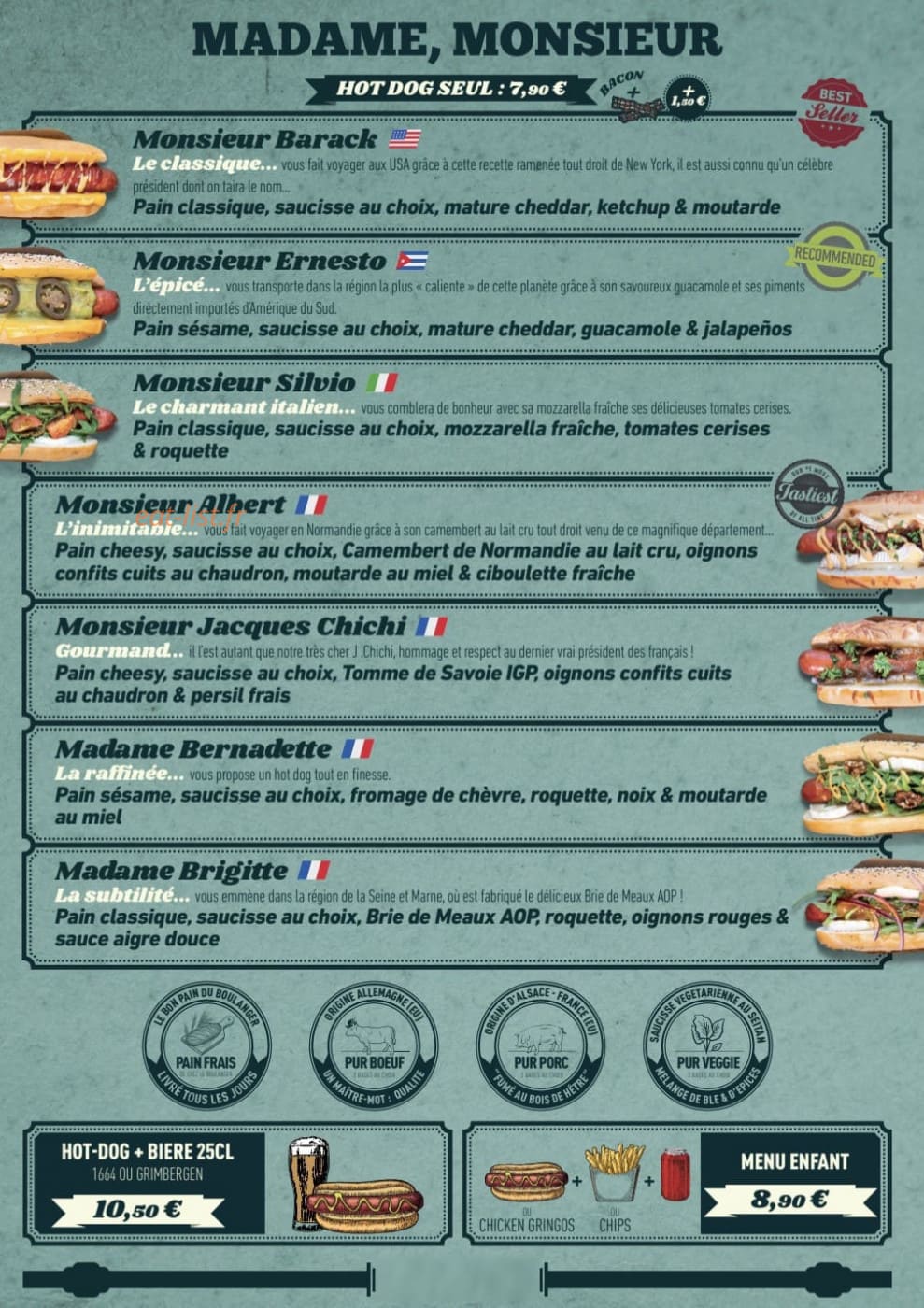 Monsieur Albert à Nantes - menu et photos