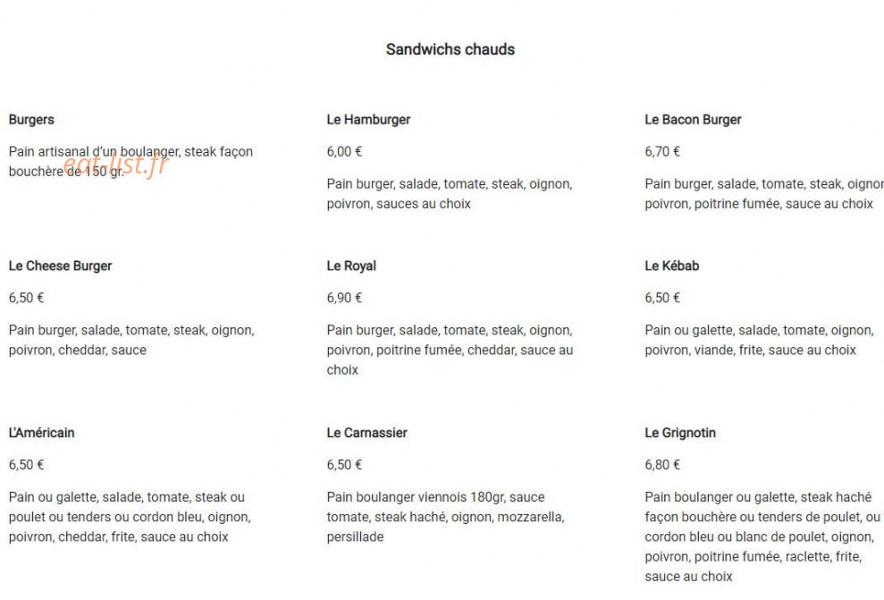 La Grignote à Pornichet - menu et photos