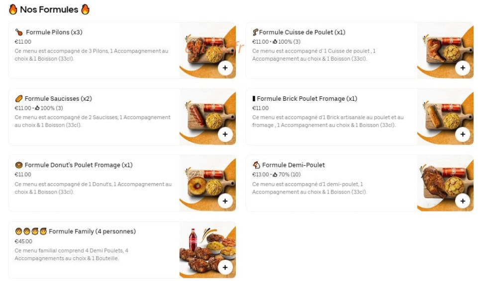 100% Crousti Original à Orvault - menu et photos