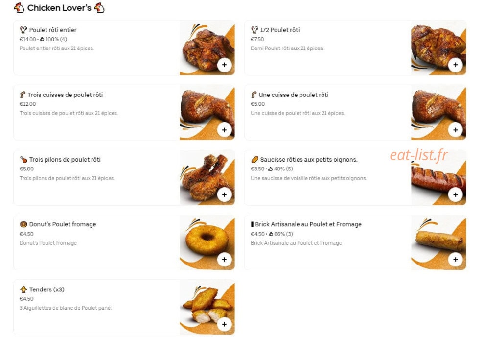 100% Crousti Original à Orvault - menu et photos