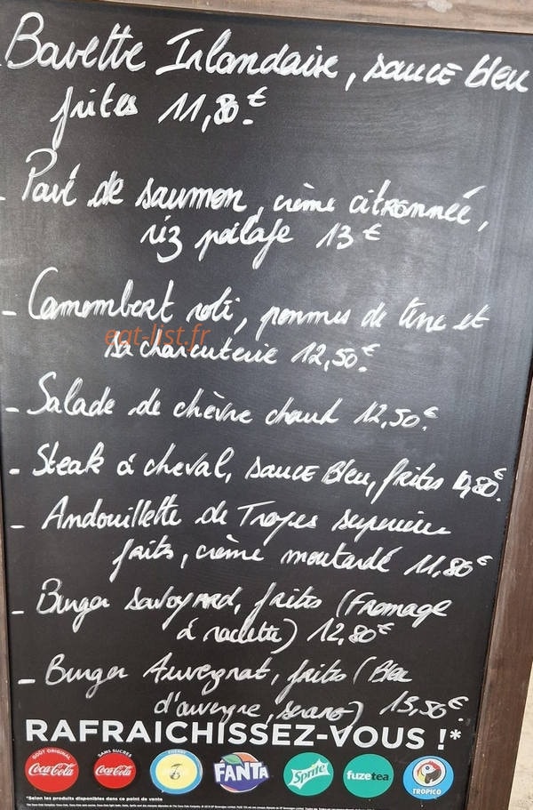 Le Troquet Royal à Orleans - menu et photos