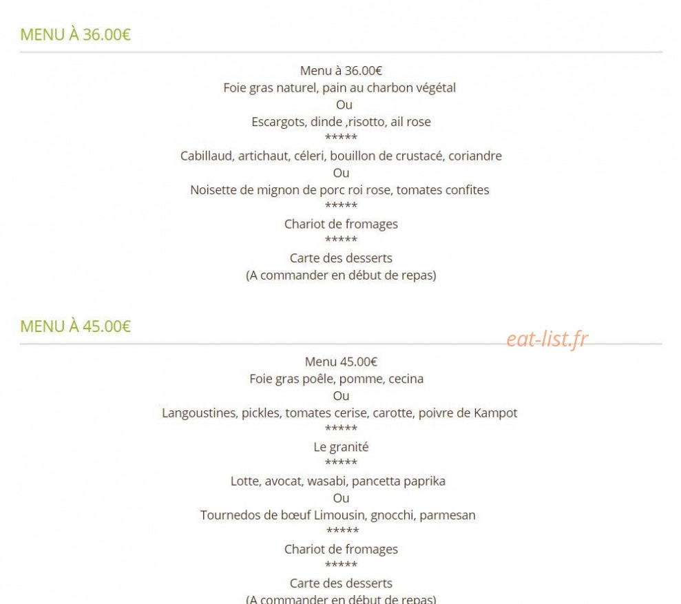 Le clos du vigneron à Ousson sur Loire - menu et photos