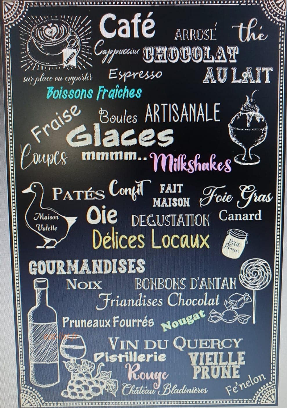 Le Jardin du Pech Merle à Cabrerets - menu et photos