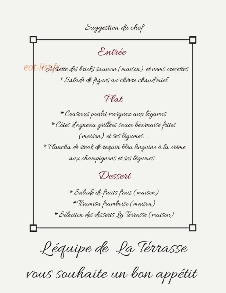 La terrasse à Agen - menu et photos