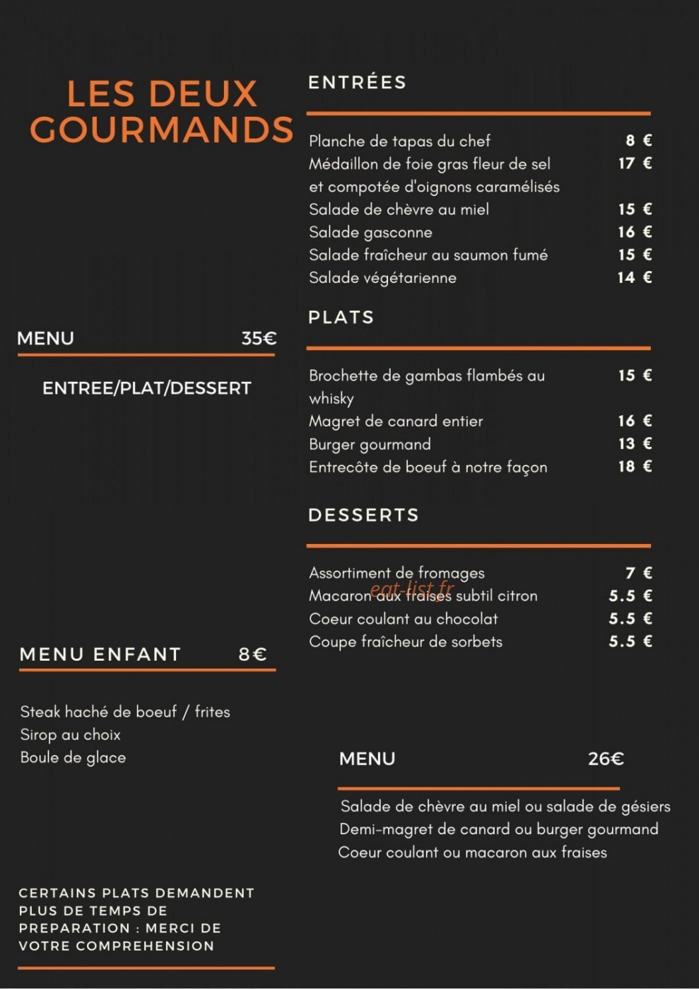 Les Deux Gourmands à Sainte Maure de Peyriac - menu et photos