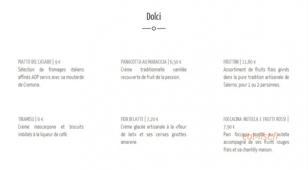 Retrogusto à Nancy - menu et photos