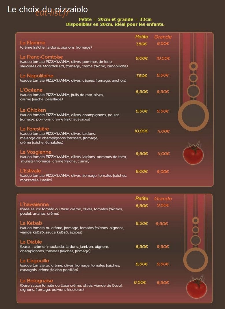 Pizzamania à Jarny - menu et photos