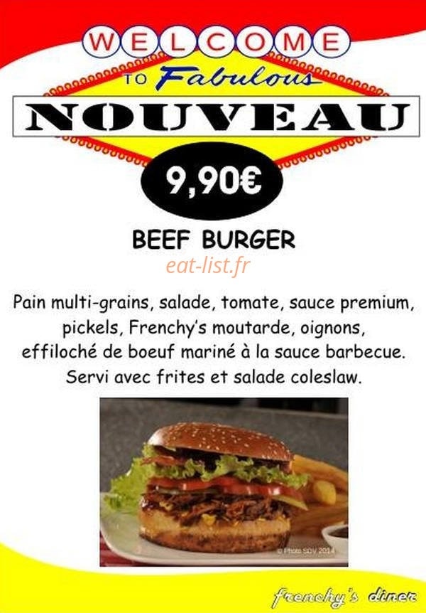 Frenchy's Diner à Bar Le Duc - menu et photos