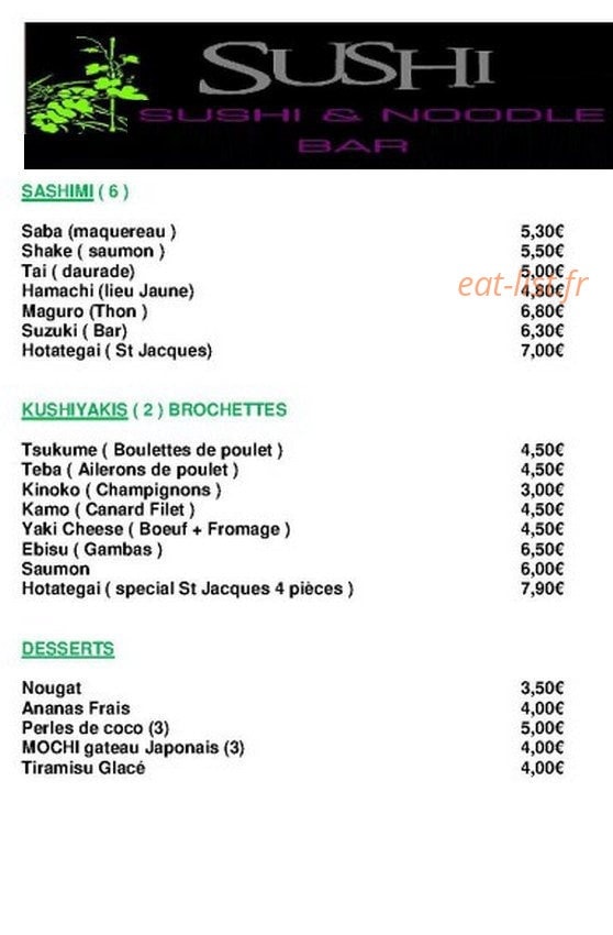 Sushi Pearl à Vannes - menu et photos